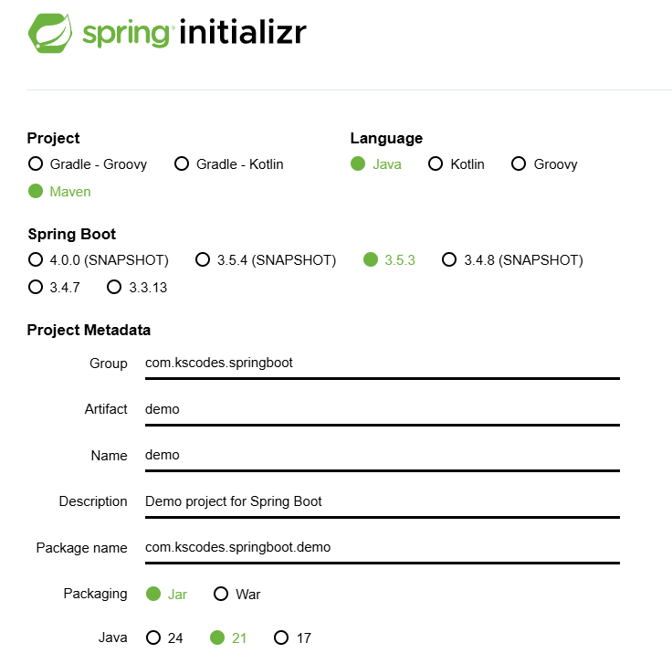 Setting Up Spring Boot With Maven Step By Step Guide Kscodes