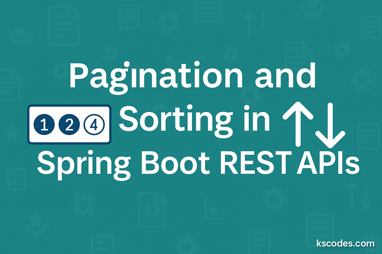 Pagination And Sorting In Spring Boot Rest Apis Kscodes