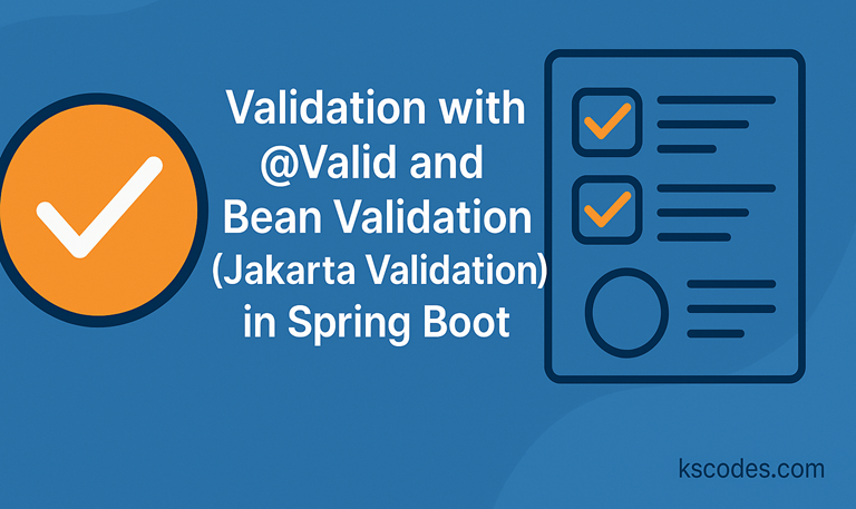 Validation in Spring Boot using Jakarta Bean Validation - KSCodes Validation in Spring Boot using Jakarta Bean Validation - KSCodes