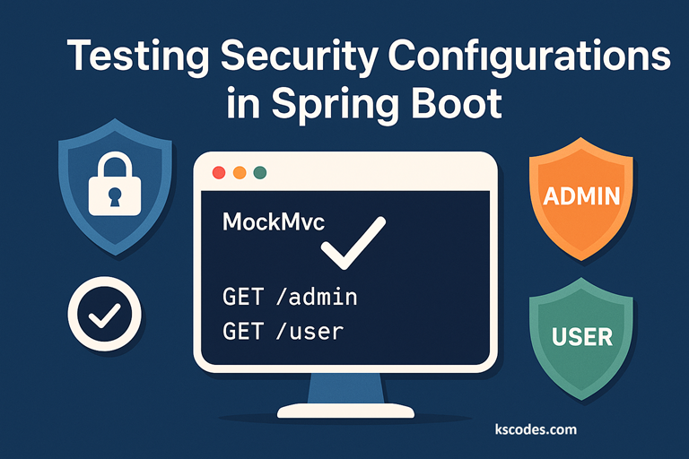 Spring Boot Security Configuration Testing - KSCodes