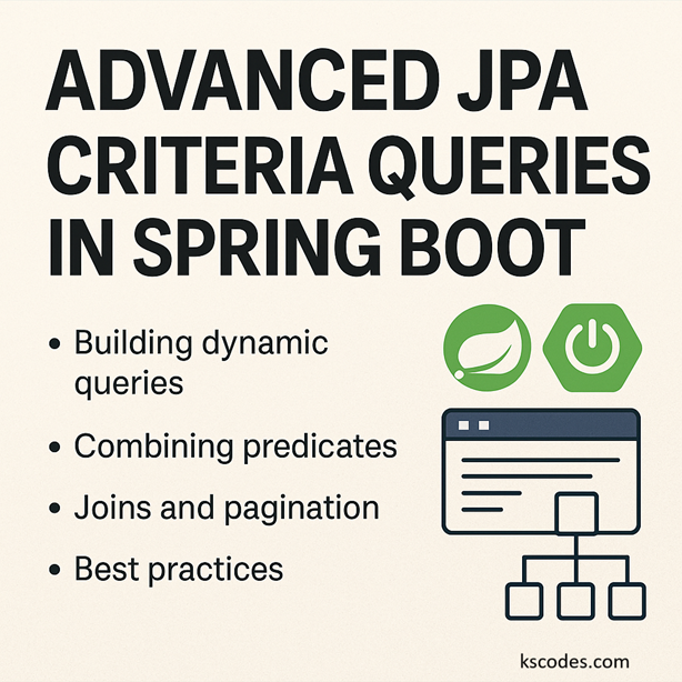 Advanced JPA Criteria Queries in Spring Boot - KSCodes