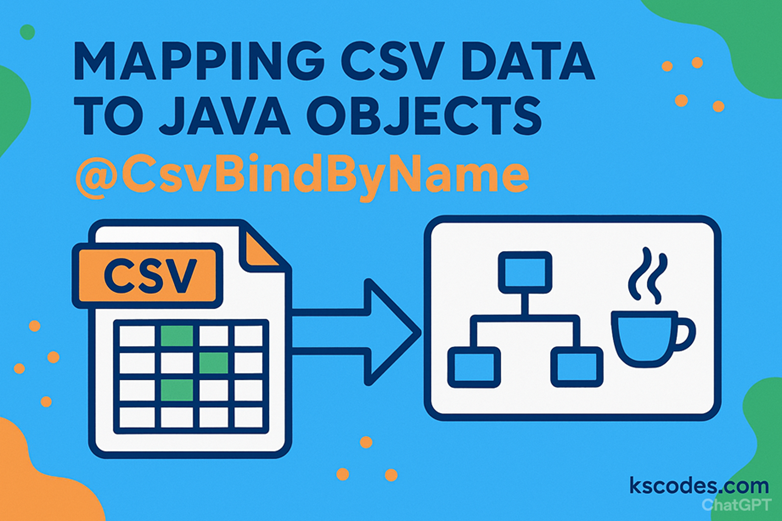 Mapping CSV Data to Java Objects with @CsvBindByName example - KSCodes